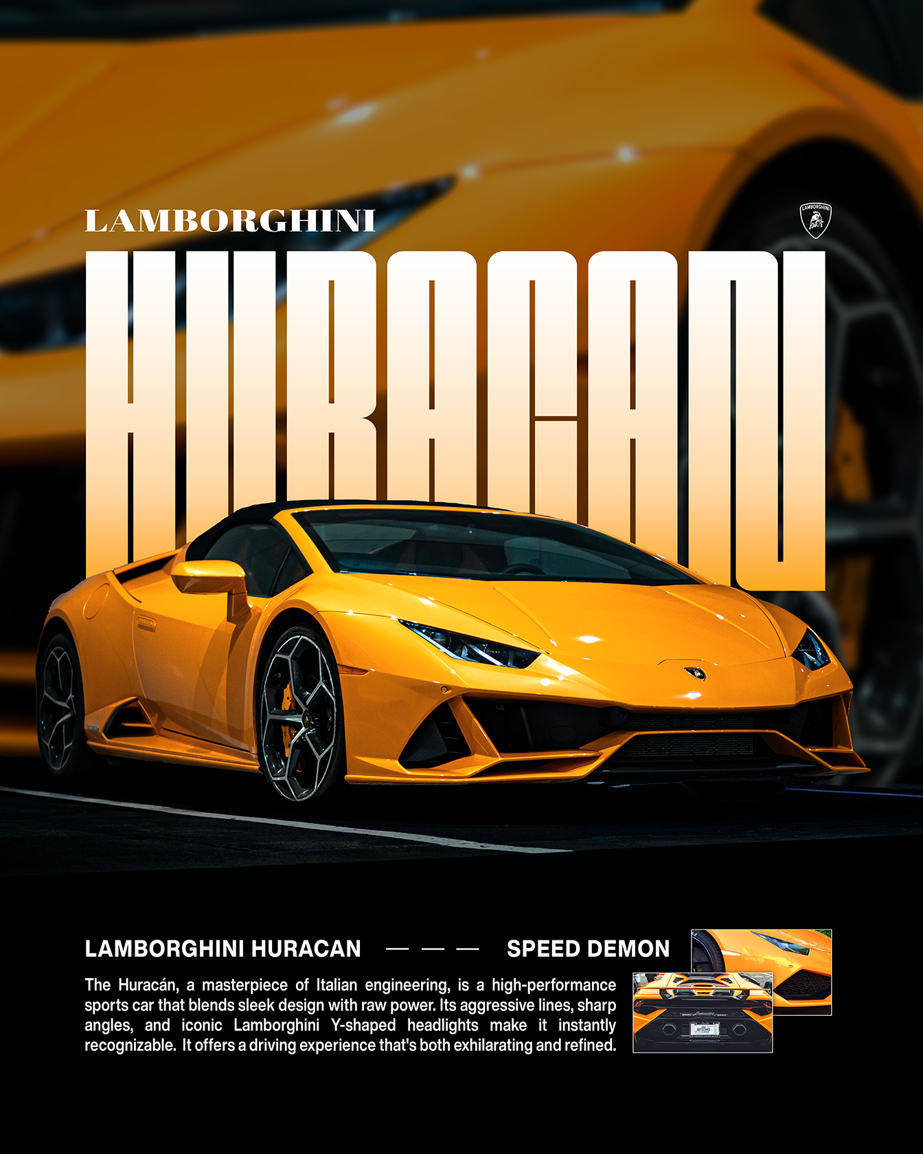 Lamborghini Huracan Poster – Anti Slow Club