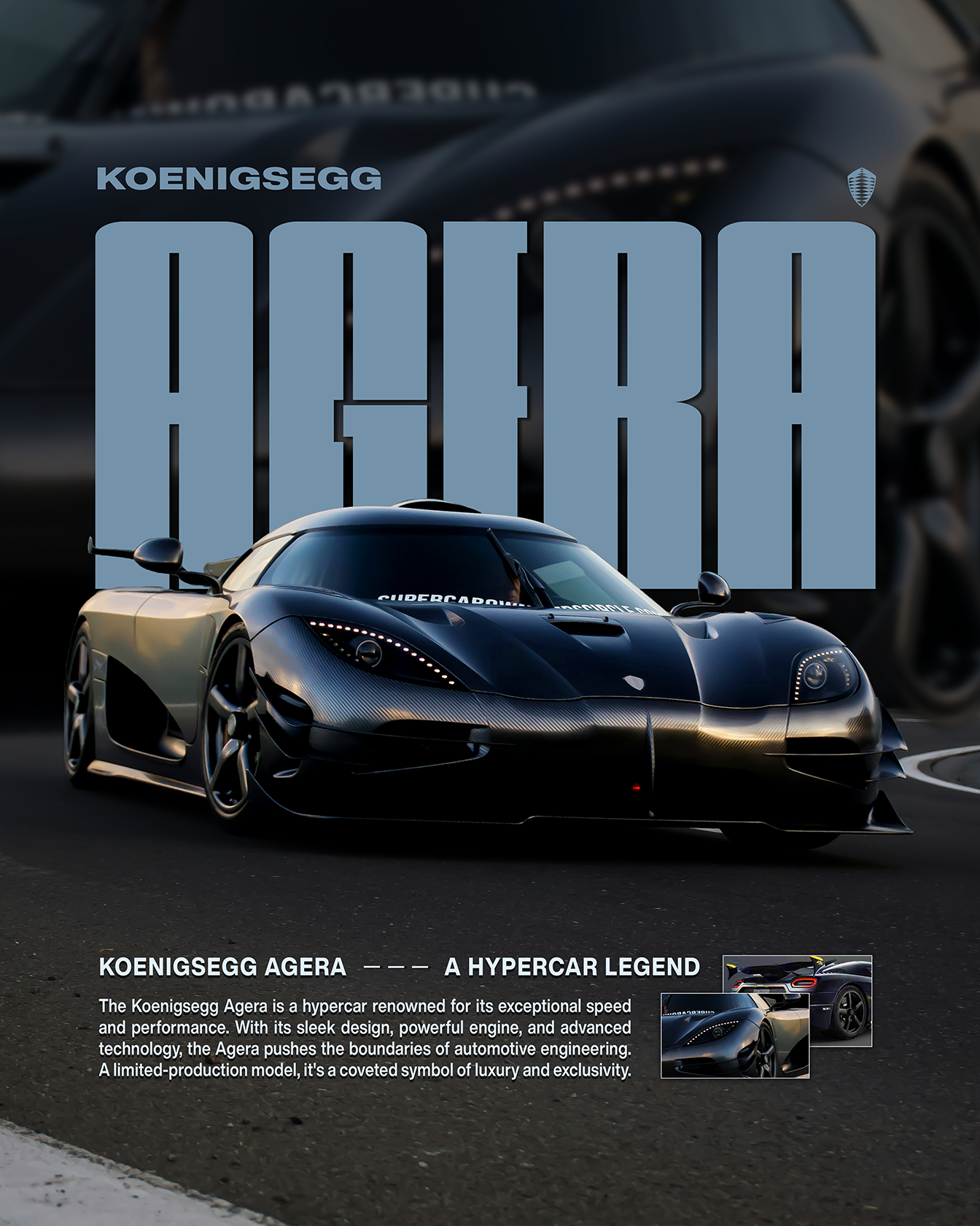 Koenigsegg Agera Poster – Anti Slow Club